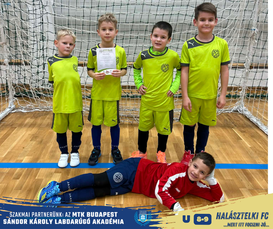 U8-U9 "vegyes", U9: Elindult a téli terem Bozsik időszak - Halásztelki Futball Club 1963
